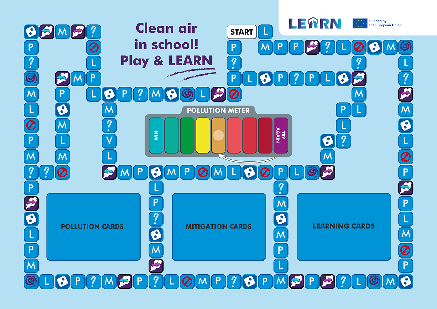 Board game about indoor air quality in schools | LEARN project